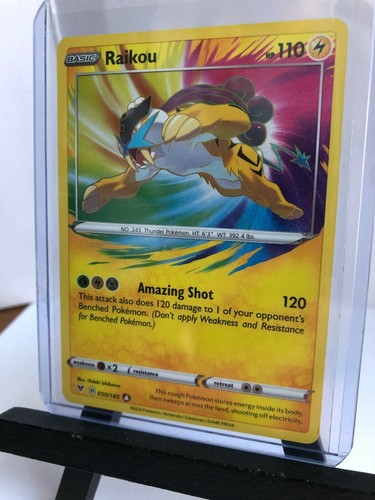 RAIKOU AMAZING RARE 🌈HOLO 50/185 Vivid Voltage Pokemon Card MINT PACK ...