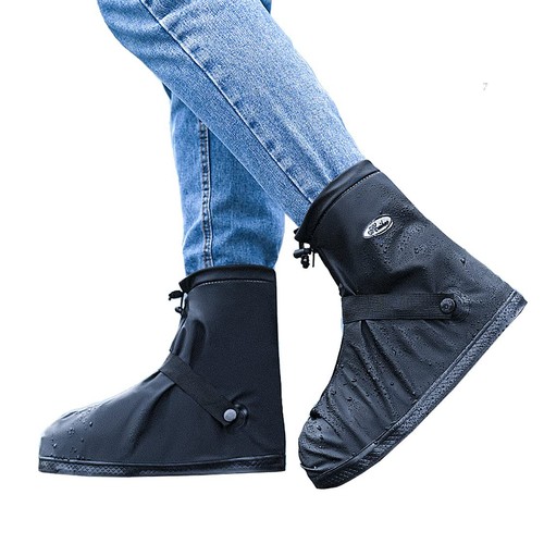Rain Shoe Covers Waterproof Rain Boot Shoe Cover PVC Rubber Sole ...