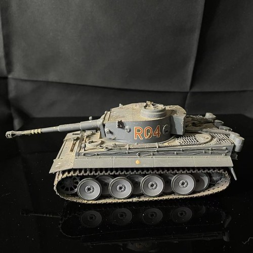 Built Bandai German Tiger I Tank 1/35 Scale WWII Model 7" Painted ...