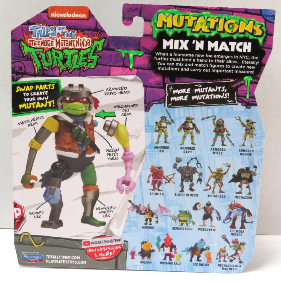 TEENAGE MUTANT NINJA TURTLES MEGA MUTANT ACTION FIGURE MUTATIONS TMNT ...