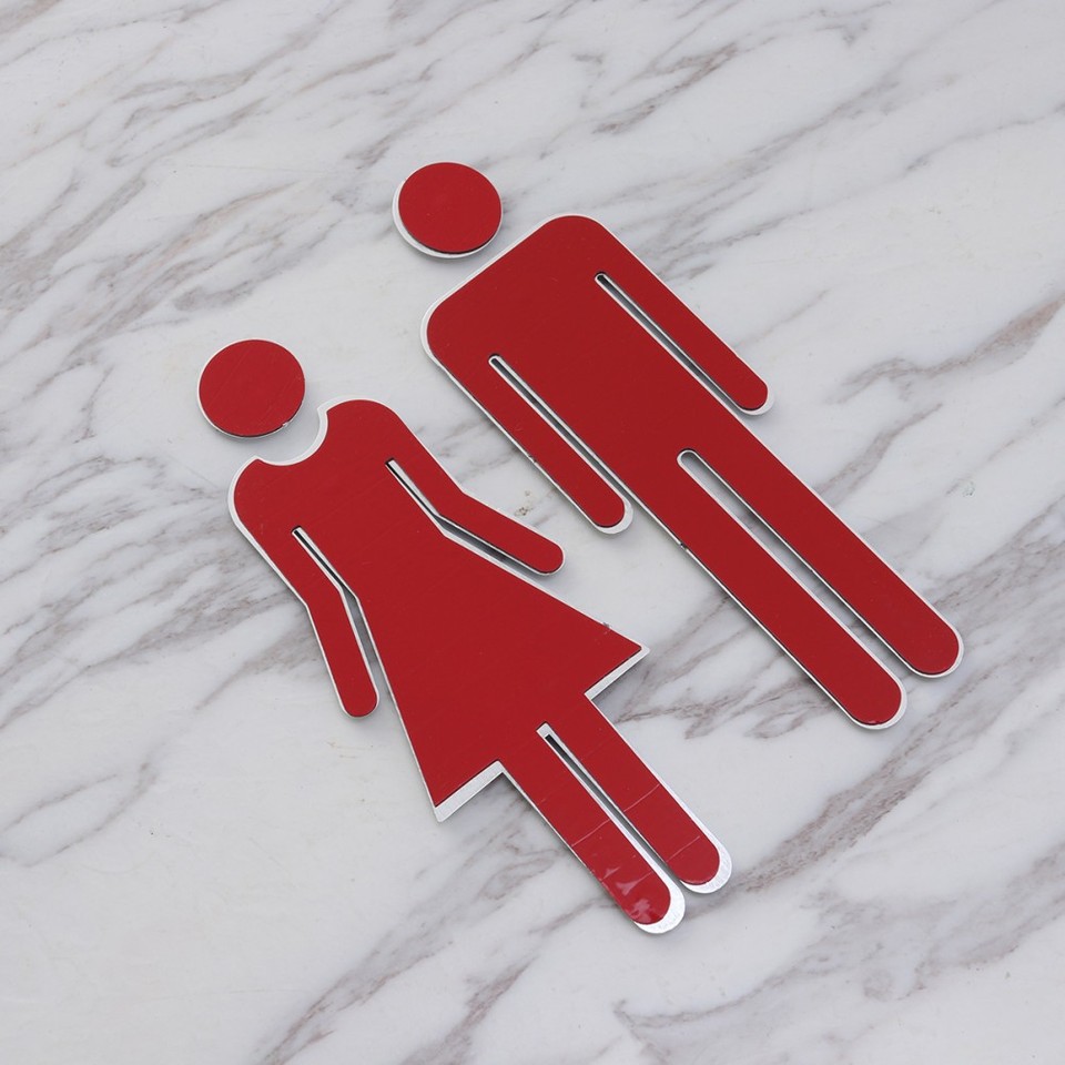 20 Cm Restroom Sign Men and Women Toilet Male Female Bathroom Signs ...