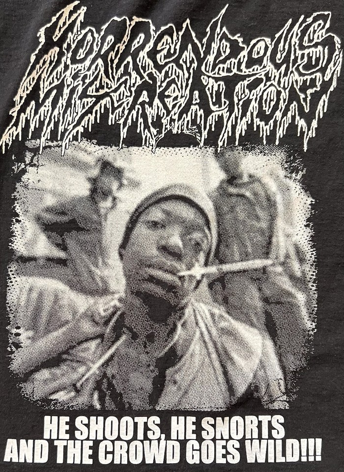 ‼️RARE‼️ Horrendous Miscreation Goregrind Black Metal Band Tee XL | eBay