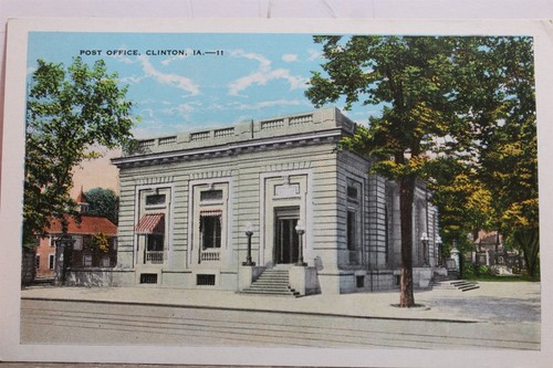 Iowa IA Clinton Post Office Postcard Old Vintage Card View Standard ...