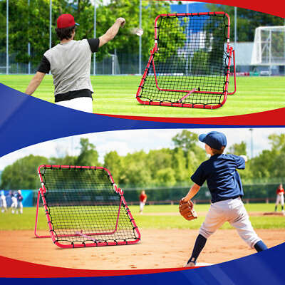 Baseball Rebounder Net Heavy Duty PitchBack Net Pitching Fielding ...