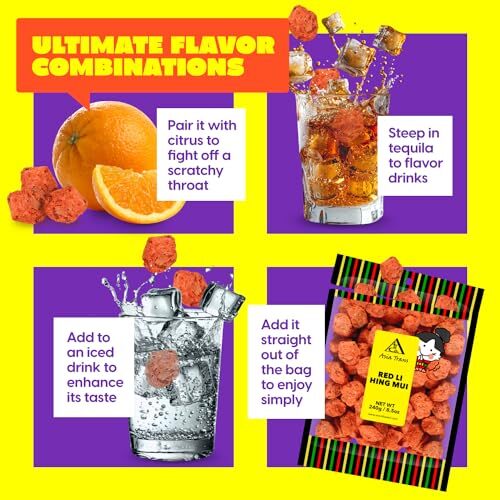 Asia Trans Seeded Red Li Hing Mui Crack Plums | Hawaiian Favorite ...