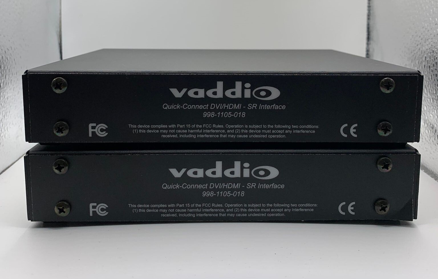 Lot of 2 VADDIO 998-1105-018 Quick Connect DVI/HDMI SR Interface (NO ac ...