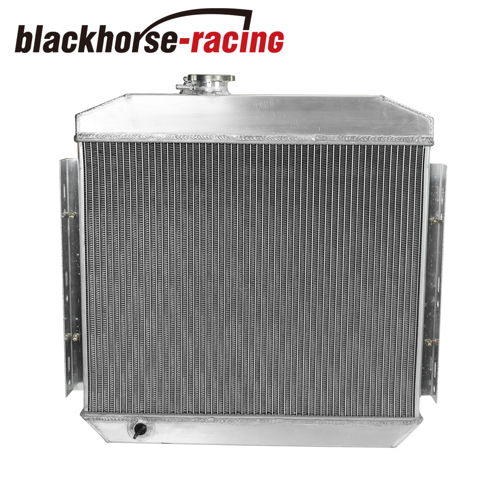 Aluminum Racing Radiator 3 Row + Fan Shroud For 1955-1957 Chevy Block ...