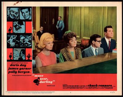 1963 Move Over, Darling #8 Lobby Card 11x14 Doris Day James Garner ...
