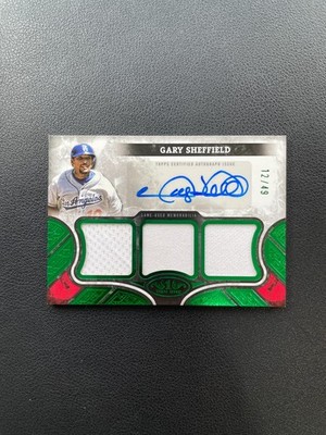 2025 Topps Tier One Baseball Gary Sheffield Tier One Reilc Auto 12/49 ...