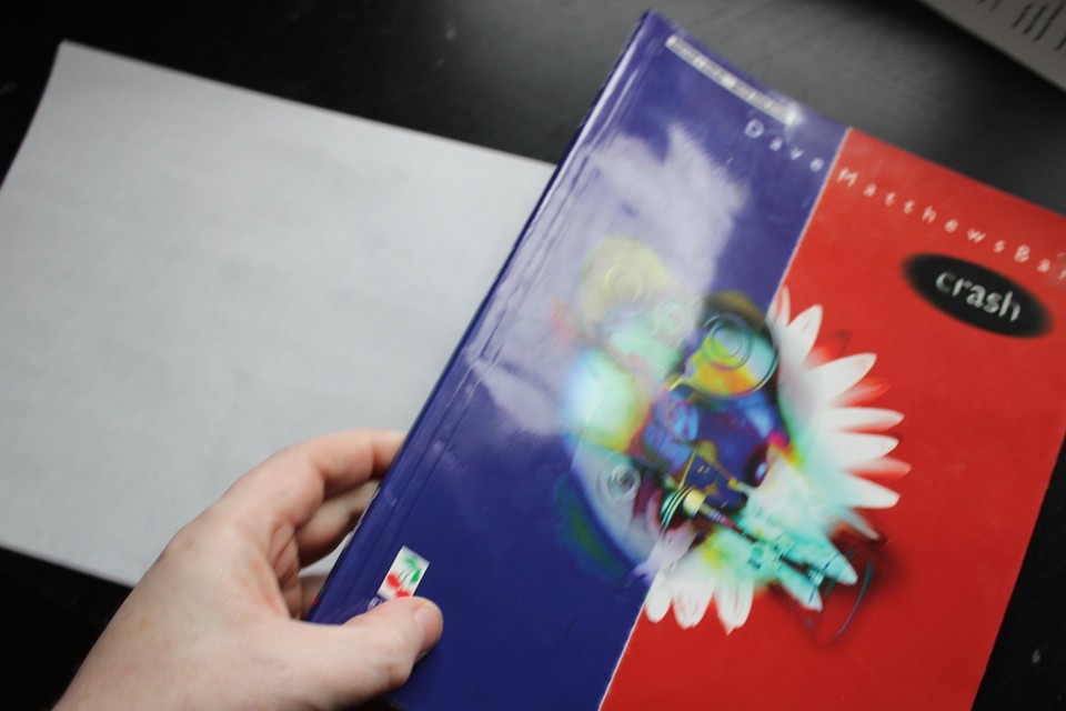 Dave Matthews Band CRASH Guitar Vocal Tab Sheet Music Book 1996 Cherry ...