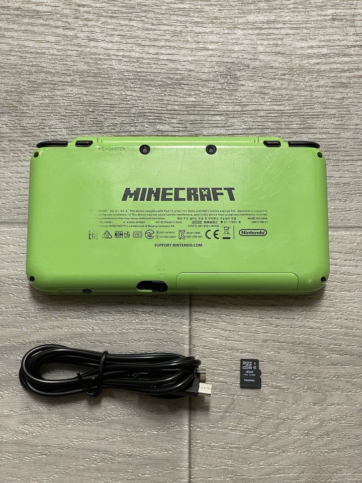New Nintendo 2DS XL LL Minecraft Creeper Edition Console Charger USA ...
