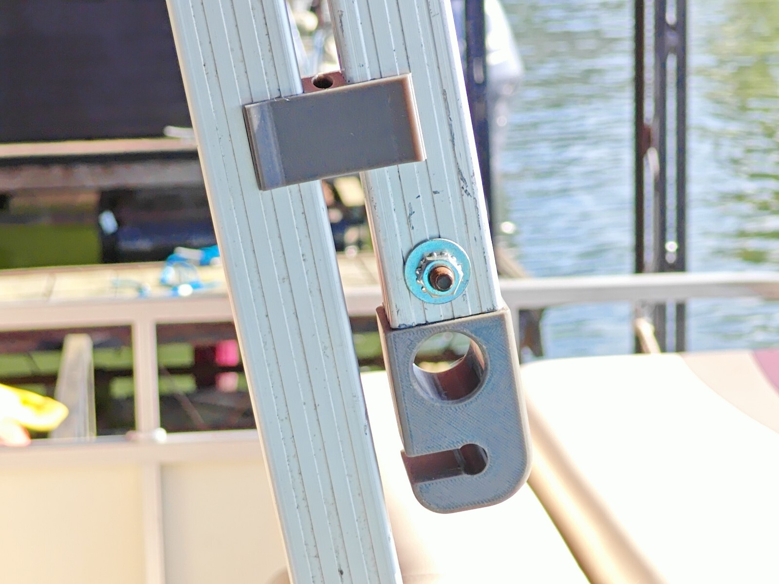 New Bennington Style Pontoon Bimini Top Square Connector End Bracket ...
