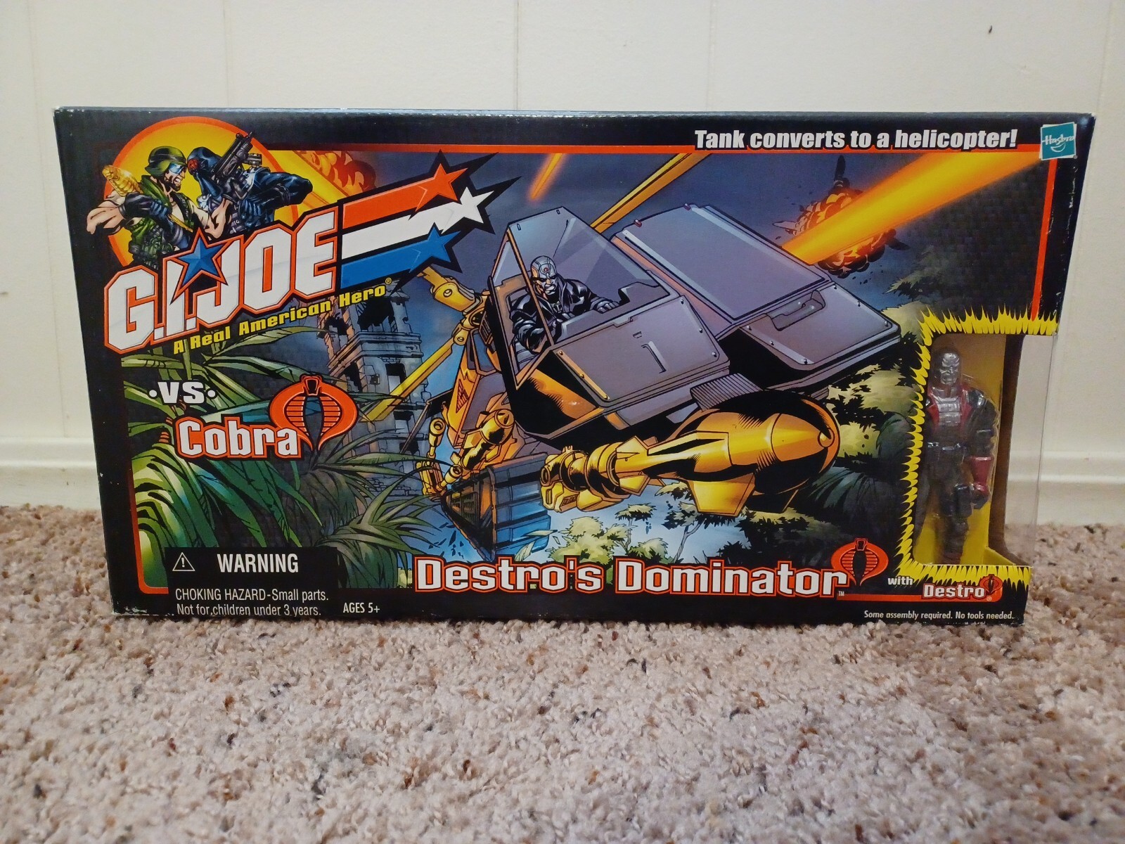 Hasbro 2001 ARAH Gi Joe VS Cobra Destro's Dominator Tank Helicopter ...