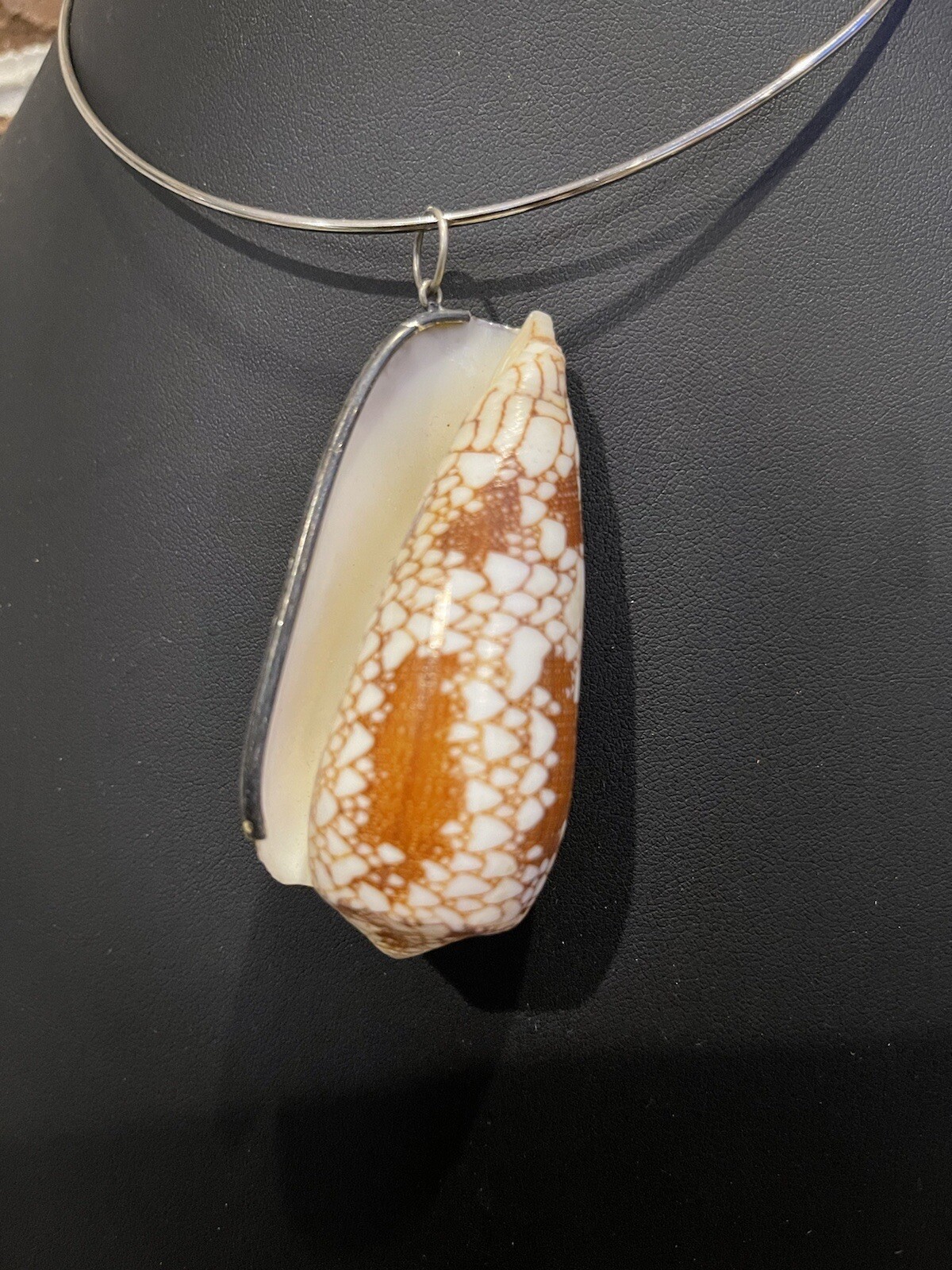 NEW - Artisan Polynesian Cone Shell Choker With Stirling Silver Custom ...