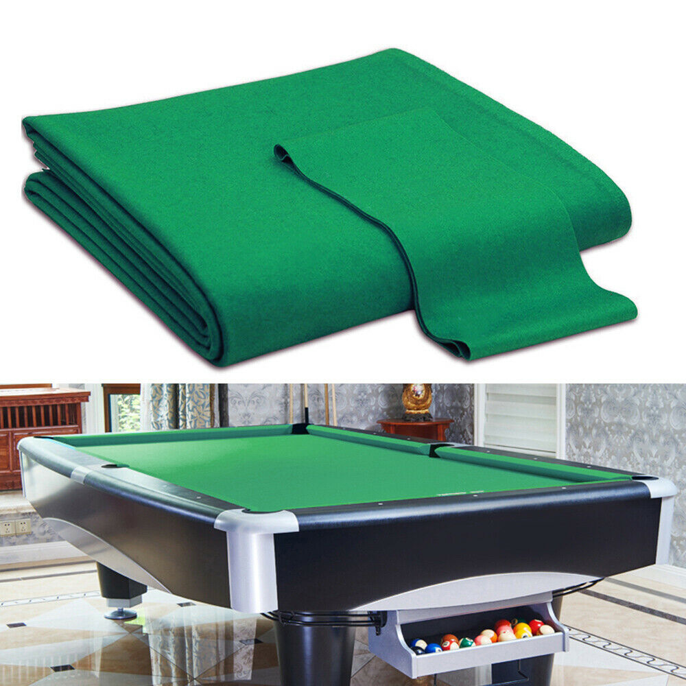 Pool Table Felt Worsted Wool Billiard Cloth w/ Pre-Cut Rails for 7/8 ...