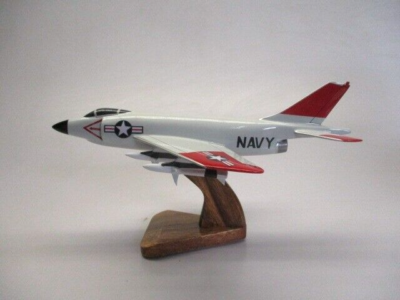 F3H Demon Jet Airplane Desktop Mahogany Replica Kiln Dried Wood Model ...