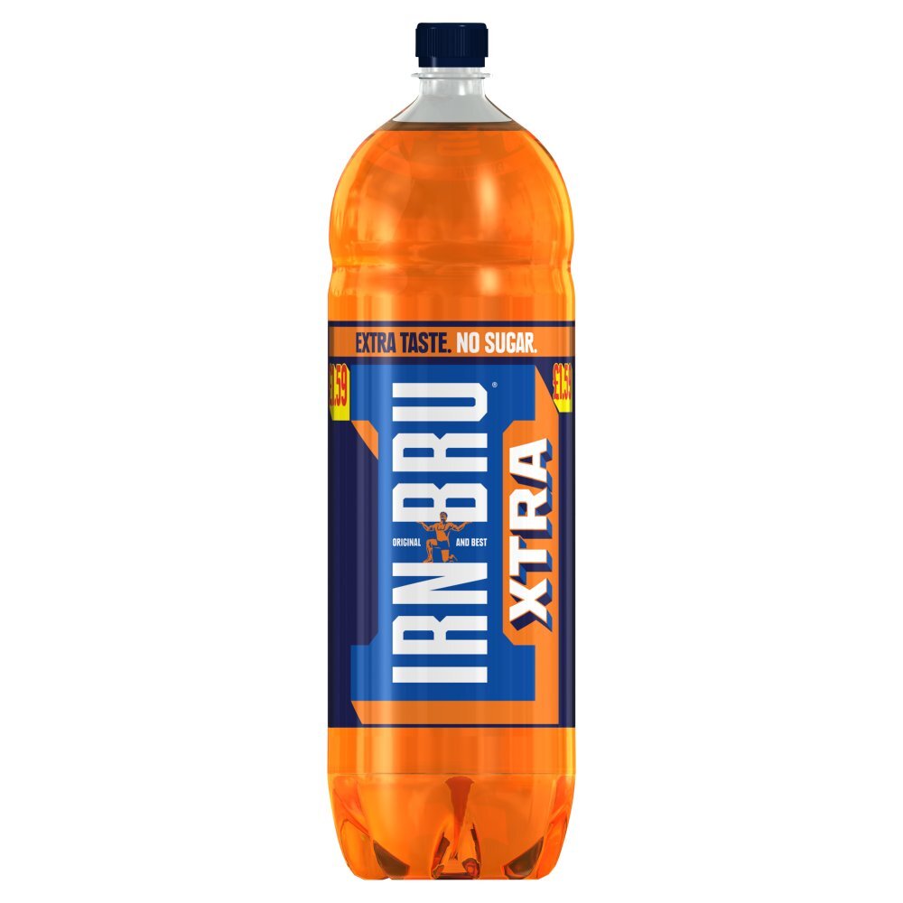 IRN BRU Xtra Taste NO SUGAR Fizzy Soft Drinks 2L Bottles (PACK OF 6 ...