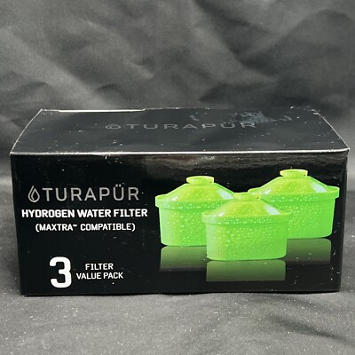 TURAPUR HYDROGEN WATER PITCHER FILTERS MASTRA COMPATIBLE 3 FILTERS PER ...