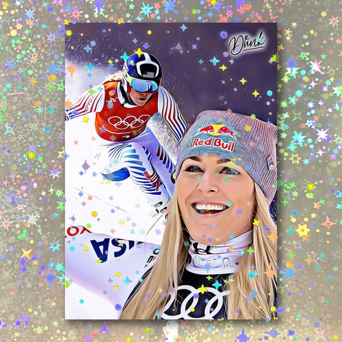 Lindsey Vonn Holographic Alpine Royalty Sketch Card Limited 1/5 Dr ...