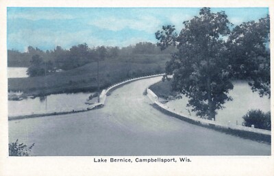 Lake Bernice Campbellsport Wisconsin WI c1930 Postcard | eBay