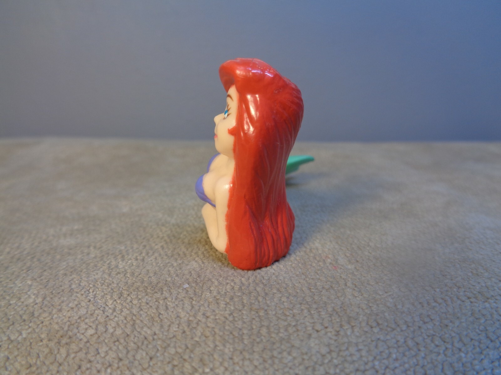 DISNEY MINIATURE PLASTIC LITTLE MERMAID ARIEL 1.25” X 2.5” FIGURE CAKE ...