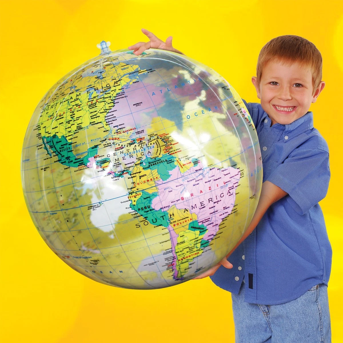 72 Inflatable GLOBE World BEACH BALL Earth Map Atlas T In, 55% OFF