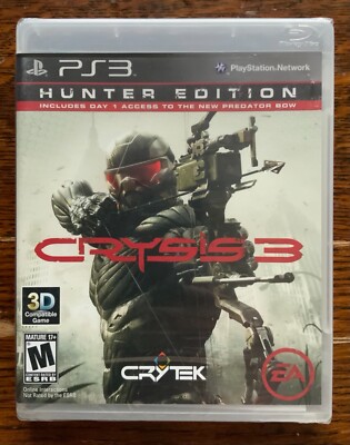 Crysis 3 -HUNTER EDITION- PS3 NEW Sealed 3D Compatible CRYTEK EA 14633198096| eBay