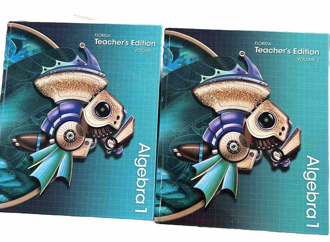 Pearson Algebra 1 Florida Teacher Edition Volume 1 & 2 Set 2015 ...