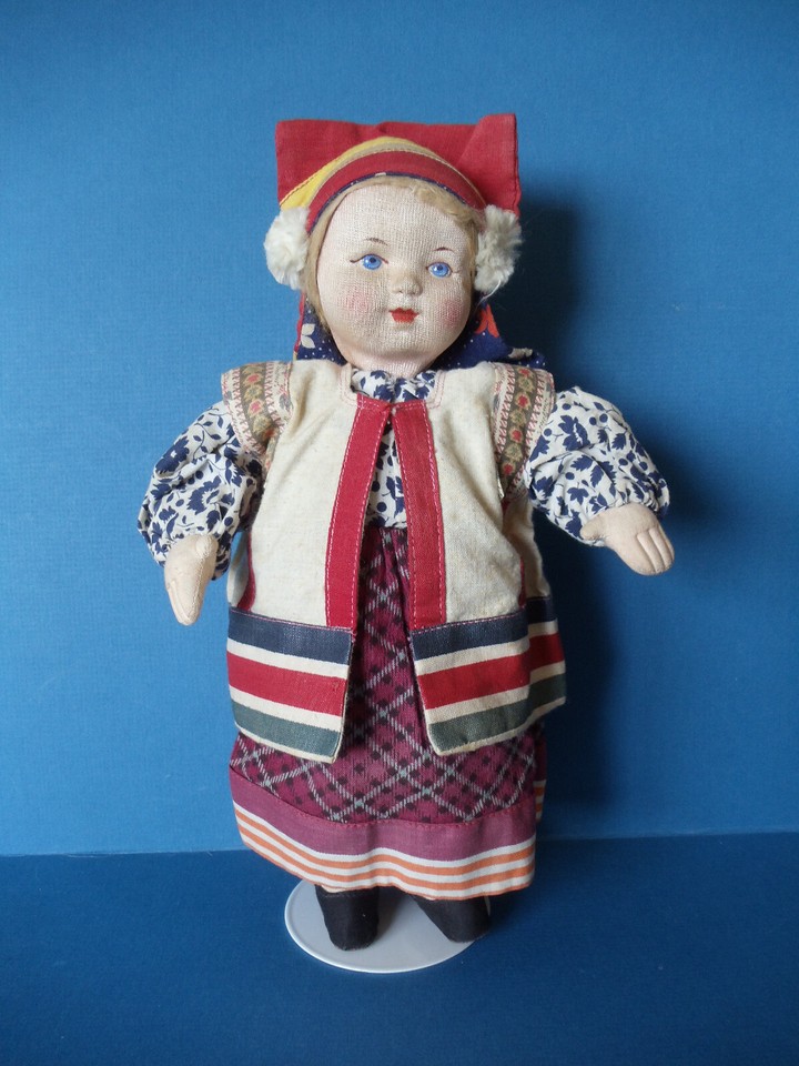 Vintage 1930s-40s Russian Cloth Stockinette Doll 10.5" Soviet Union ...