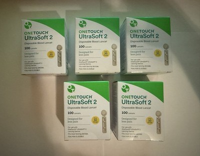 One Touch Ultra Soft 2 - 500 Lancets (30G) - Exp. 10-2028 -01-2029 | eBay