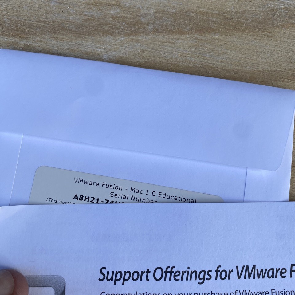 VMWare Fusion 1.0 for Mac | eBay