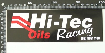 OLD H-TECH OILS RACING RACE SPONSOR PROMO ADVERTISING CAR STICKER ...