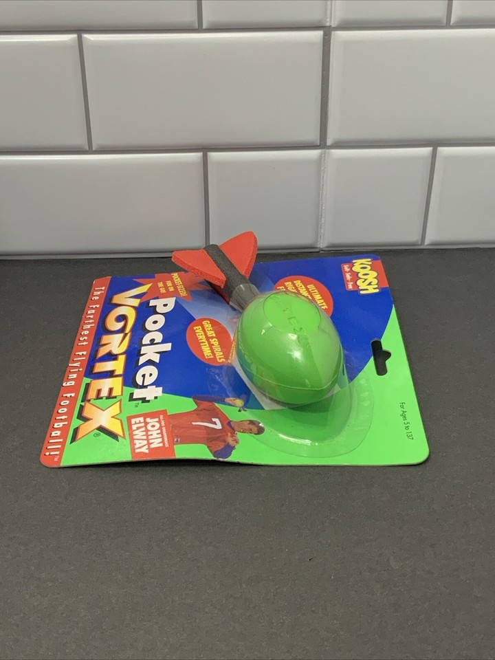 Vintage Koosh Pocket Vortex - NEW in SEALED PACKAGE - Green Football ...