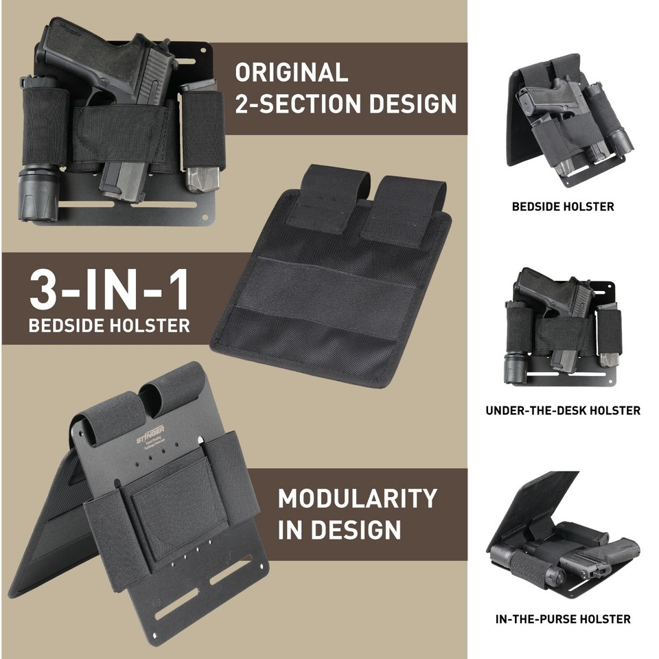 Tactical Bed Pistol Holster, Bedside Handgun Holster, Mattress Gun ...