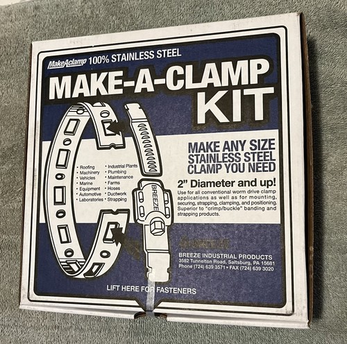 Breeze 4002 Make-A-Clamp Kit,50 Ft. Band,10 Fastenrs New | eBay