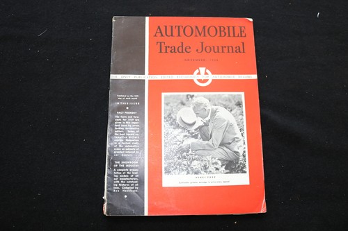 1938 NOVEMBER AUTOMOBILE TRADE JOURNAL MAGAZINE - HENRY FORD COVER - SP ...