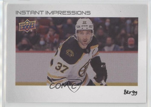 2022 Upper Deck Series 2 Instant Impressions Nickname Patrice Bergeron ...