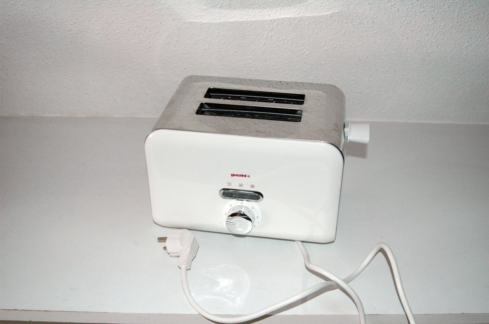 GUZZINI white G-style designer Toaster 850W 2 slots George Sowden ...