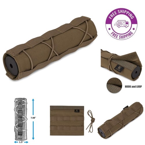 Tactical 7" Airsoft Suppressor Cover - Heat Resistant and Adjustable ...