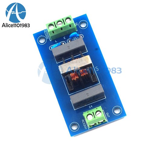 AC 220V EMI 2A Power Filter Board For Audio Pre-Amp Amplifier Headphone ...