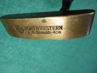 Northwestern J.C. Snead 406 Brass Putter - 35.25" Steel Shaft ...
