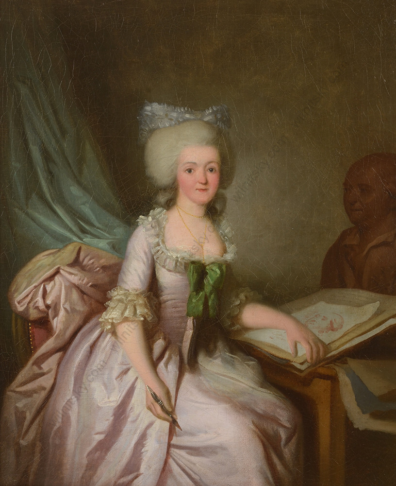 Louis Lié Périn-Salbreux "Portrait of female artist (Rose-Adélaïde ...