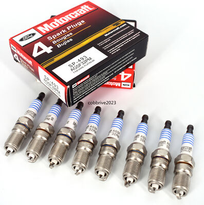 4.6L 5.4L Ford V8 Motorcraft Platinum Spark Plugs SP-493 AGSF32PM | 8 ...