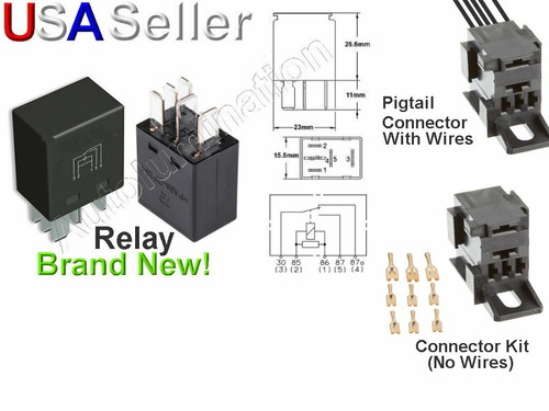 New Ford Lincoln 5 Pin Micro Relay F57B-14B192-AA F5T2-14N089-B ...