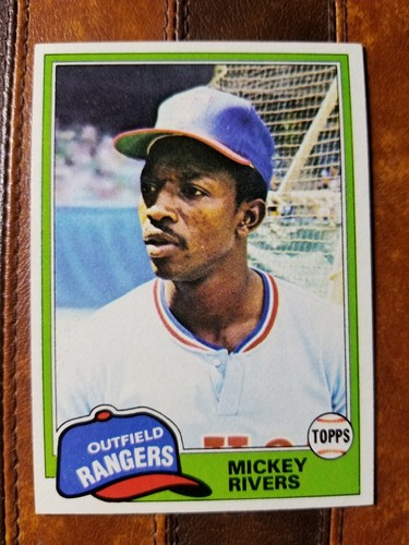VINTAGE MICKEY RIVERS #145 TEXAS RANGERS - 1981 TOPPS MLB BASEBALL | eBay