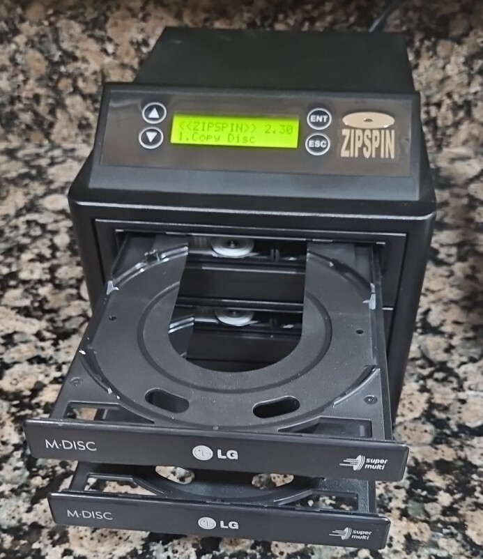 CD Duplicator DVD Duplicator CD Burner Zipspin DVD-121-PRO WM-DC Used ...