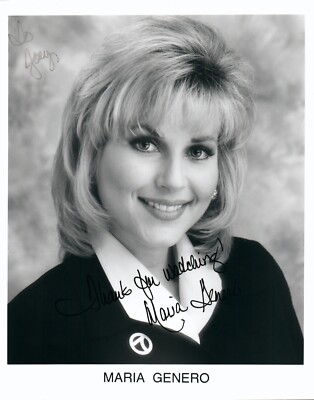 Maria Genero Weather Anchor Hand Signed Autograph 8x10 Promo Photo | eBay