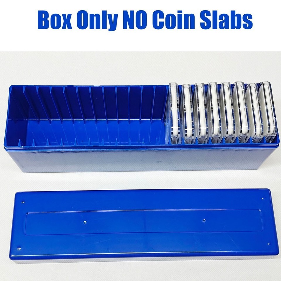 3 Plastic Coin Storage Box Case Coin Holder Tray for PCGS NGC PCCB ...