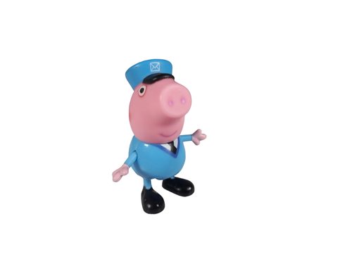 Jazzwares Peppa Pig Blue Train Conductor w/ Tie & Hat Playset Parts | eBay