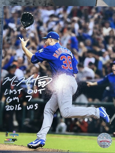 Mike Montgomery Signed Cubs 2016 World Series Celebration Glove Toss ...